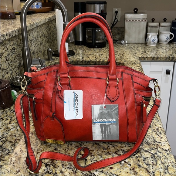 London Fog | Bags | Nwt London Fog Weather Proof Leather Handbag | Poshmark